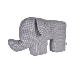 Personalisiertes Elefantenkissen grau (Farbe: hellblau)