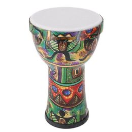 Guru-Shop Spielzeug-Musikinstrument Farbige Djembe/ Holztrommel/ Percussion..