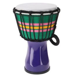 Guru-Shop Spielzeug-Musikinstrument Farbige Djembe/ Holztrommel/ Percussion..