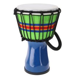 Guru-Shop Spielzeug-Musikinstrument Farbige Djembe/ Holztrommel/ Percussion..