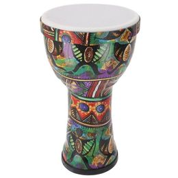 Guru-Shop Spielzeug-Musikinstrument Farbige Djembe/ Holztrommel/ Percussion..