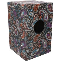 Guru-Shop Spielzeug-Musikinstrument Farbig bunte Cajon