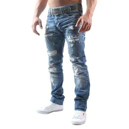 RED BRIDGE RedBridge Destroyed-Jeans Rebel Stil Regular Fit Premium Qualität