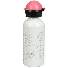 Sigg Aluminium-Trinkflasche ALL MY FRIENDS (0,4L) in weiß/pink