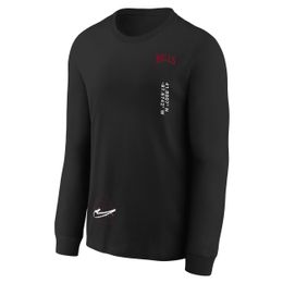 Chicago Bulls Courtside Max90 Nike NBA-Longsleeve für ältere Kinder (Jungen) - Schwarz