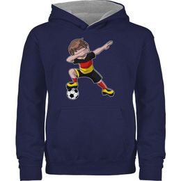 Shirtracer Hoodie Dabbing Fußballspieler Junge Deutschland Germany 2024 Fussball EM Fanartikel Kinder