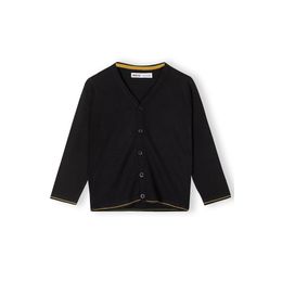MINOTI Strickjacke Jungen Gr&ouml;&szlig;e 80/86 sepia / schwarz