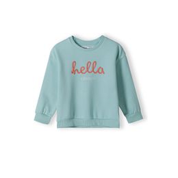 MINOTI Sweatshirt M&auml;dchen Gr&ouml;&szlig;e 80/86 mint / orange / wei&szlig;