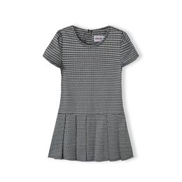MINOTI Kleid M&auml;dchen Gr&ouml;&szlig;e 134/140 hellgrau / schwarz