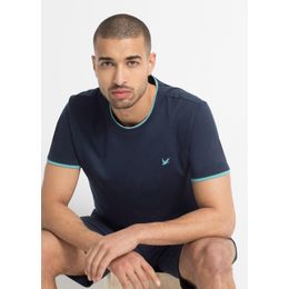 bonprix T-Shirt (2er Pack), blau, 100% Baumwolle