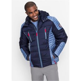 bonprix wattierte Steppjacke mit abnehmbarer Kapuze, dunkelblau