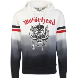 Motörhead Motörhead England Dip Dye Kapuzenpullover weiß schwarz in L