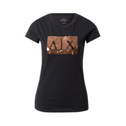 Armani Exchange T-Shirt Damen Gr&ouml;&szlig;e XXL kupfer / schwarz