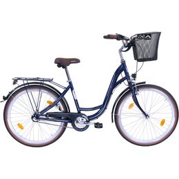 Cityrad FASHION LINE Fahrräder Gr. 43 cm, 26 Zoll (66,04 cm), blau Alle Fahrräder