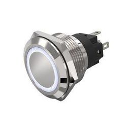 EAO Leuchtdruckschalter Rastend 1 Wechsler LED Weiss Kreis L&ouml;tanschluss - 82-6651.2154