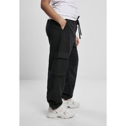 Urban Classics Cargohose Damen Ladies Viscose Twill Cargo Pants (1-tlg), schwarz