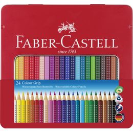 Faber-Castell Buntstifte "Colour Grip", 24er-Set, mehrfarbig