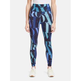 Betty Barclay Leggings Damen Viskose gemustert, blau