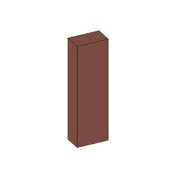Wellker Palisade Rechteck Braun 16,5x12cm Leistenkante, 40 cm