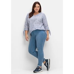 sheego Große Größen: Jeggings in Power-Stretch-Qualität, mit Schlupfbund, blue Denim, Gr.28