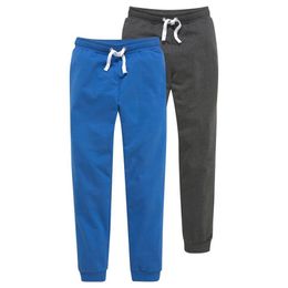 Kidsworld Jogginghose Sweathosen (Packung, 2-tlg) meliert und unifarben, blau