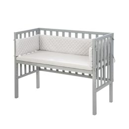 Beistellbett Roba STYLE 76 x 100 cm (Farbe: grau)