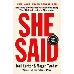 She Said - Jodi Kantor, Megan Twohey, Kartoniert (TB)