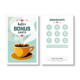 Frank Paperman Visitenkarten 125/200/500 Bonuskarten Kaffee Kunden