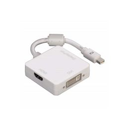 Hama 3in1 Mini DisplayPort Adapter Kabel Weiß Video-Adapter Mini Displayport