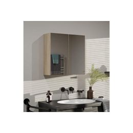 Beautysofa Badezimmerspiegelschrank Ivy 2 DL (Badschrank mit 3 geschlossen Fächer