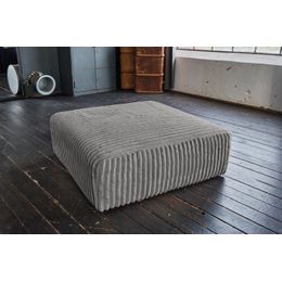 KAWOLA Hocker WIOLO SOFT, Sitzelement für Modulsofa Weicher Breitcord versch. Farben