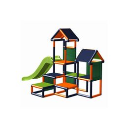 move and stic Spielcenter GESA Klettergerüst für Kleinkinder mit Rutsche für In- und Outdoor