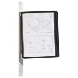 Durable Anzeigetafel Durable Sichttafelwandhalter VARIO MAGNET WALL 5 Schwarz DIN A4 Anzahl