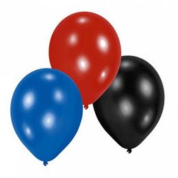Amscan Luftballon, blau|bunt|rot|schwarz