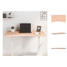 vidaXL Schreibtisch Schreibtischplatte 100x45-50x4 cm Massivholz Buche Arbeitsplatte Bürot
