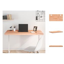 vidaXL Schreibtisch Schreibtischplatte 110x60x4 cm Massivholz Buche Arbeitsplatte Bürotisc