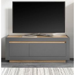 Furn.Design Lowboard Rooky (Fernseher Unterschrank Anthrazit und Eiche