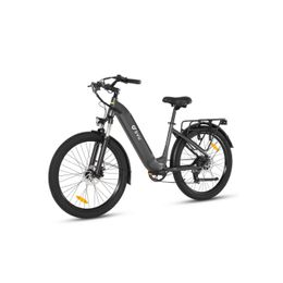 ombar E-Bike Damen Herren Elektrofahrrad 26'' E-Cityrad mit 36V 10Ah Lithium-Akku