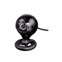Hama HD Webcam Spy Protect Web-Kamera 720p 30 fps Webcam (mit Mikrofon und LED-Licht verschließbare Linse 720p Auflösung USB 2.0)