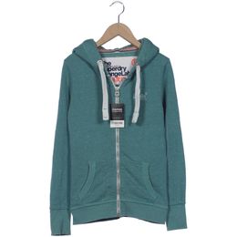 Superdry Damen Kapuzenpullover, grün, Gr. 32