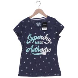 Superdry Damen T-Shirt, marineblau, Gr. 42