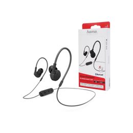 Hama Sport Run BT Kopfhörer Bluetooth Headset Black Smartphone-Headset (Anruffunktion