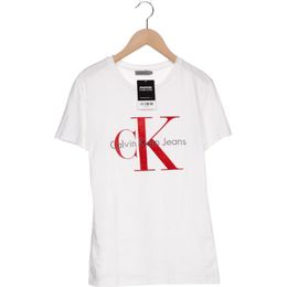 Calvin Klein Jeans Damen T-Shirt, weiß