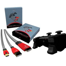 GIOTECK Premium Connect Pack für Sony PS3 Controller (Ladekabel für Controller
