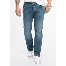 Rock Creek Regular-fit-Jeans Herren Jeans Stonewashed Blau RC-2275