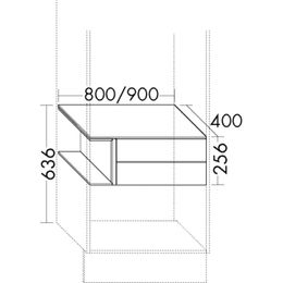 Burgbad Innnenschubkasten rc40 System PG1 256x800x400 Sand Matt, ACGY080LF4016 ACGY080LF4016