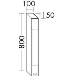 Burgbad Leuchtelement rc40 System PG2 800x100x150 Maple Natural, ACGL010F4116 ACGL010F4116