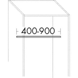 Burgbad Seitenwange rc40 System PG2 400 mm Maple Natural, ACHY010F4116 ACHY010F4116