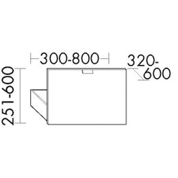 Burgbad Auszug rc40 System PG1 Breite: 501-800mm, Tiefe:320-600mm, H&ouml;he: 251-600mm Dunkelgrau Matt, AZAA002F4025