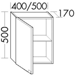 Burgbad Hängeschrank rc40 System PG1 500x400x170 Grau Matt, OSCC040LF4024 OSCC040LF4024